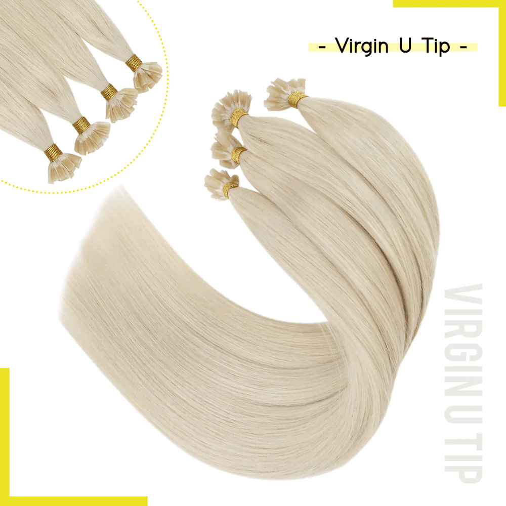 Virgin U Tip Human Hair Extensions