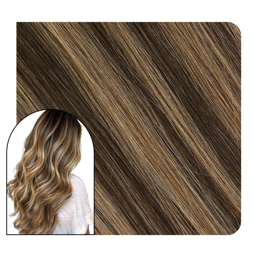 Invisible Seamless Injected Tape in Hair Extensions 100% Human Hair #BM