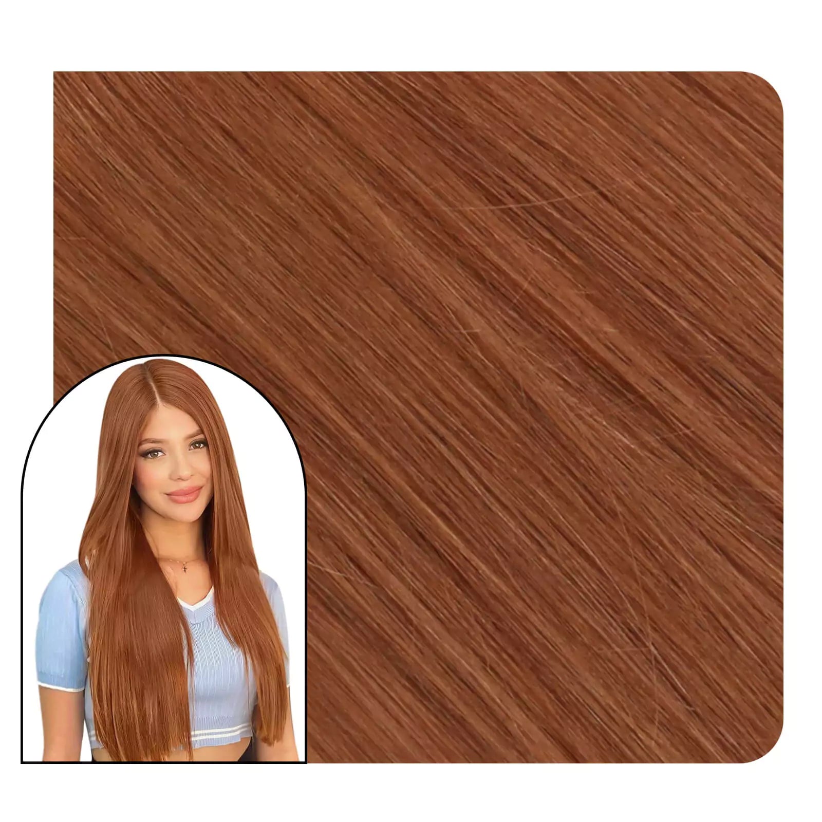 Pure Color Clip in Hair Pieces to Add Volume in easily way