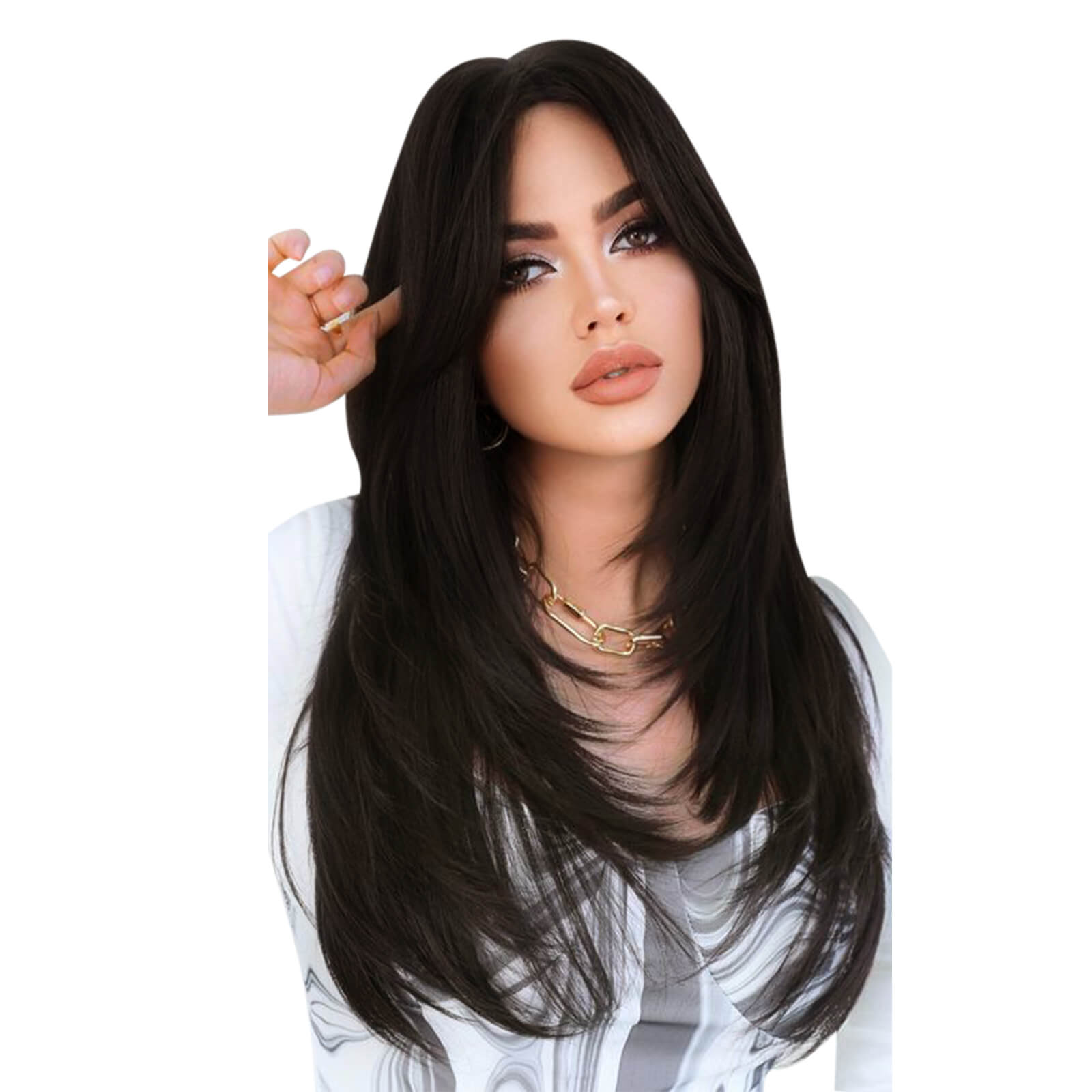 [Pre-sale] Virgin Hair Toppers Real Human Hair Off Black Fish Net Base