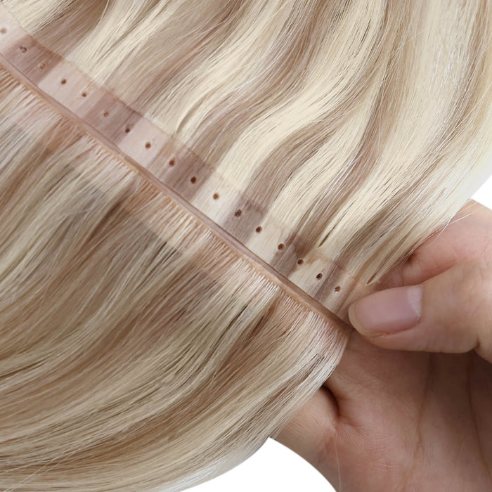 Butterfly Weft Extensions Injection PU Hole Weft Human Hair #P18/613