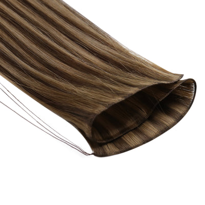 Human Hair Weft Balayage Full Cuticle Virgin Hand-tied Hair Weft #BM