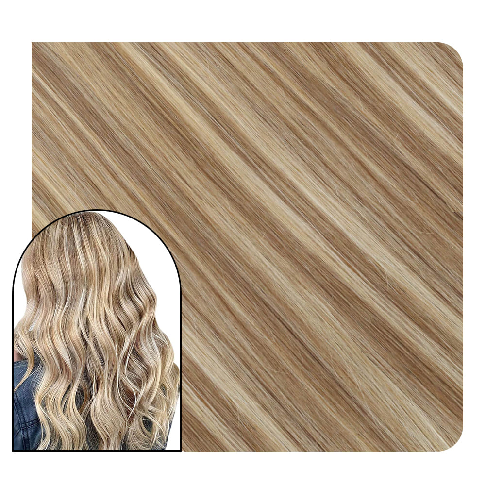 Highlights Remy Hair Tape in Real Human Hair Extensions #P10/613