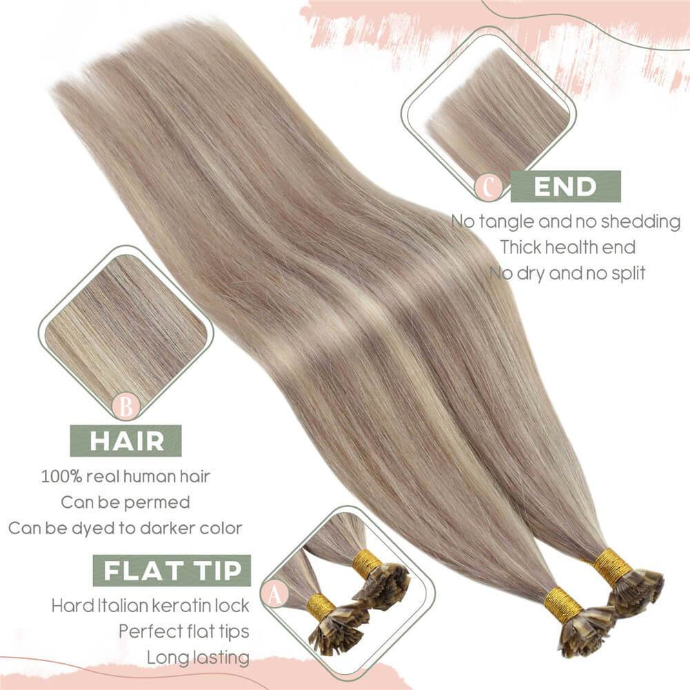 Flat Tip Pre bonded Hair Extensions High Quality Hair for Sale ...
