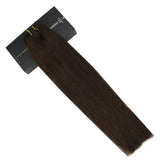 Hair Weave Style Sew in Darkest Brown Color Remy Human Hair Weft #2