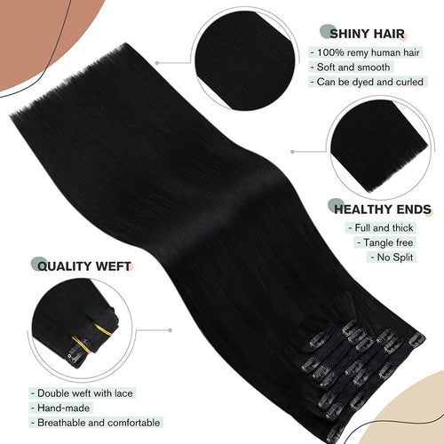 Pure Color Clip in Hair Pieces to Add Volume in easily way – UgeatHair ...